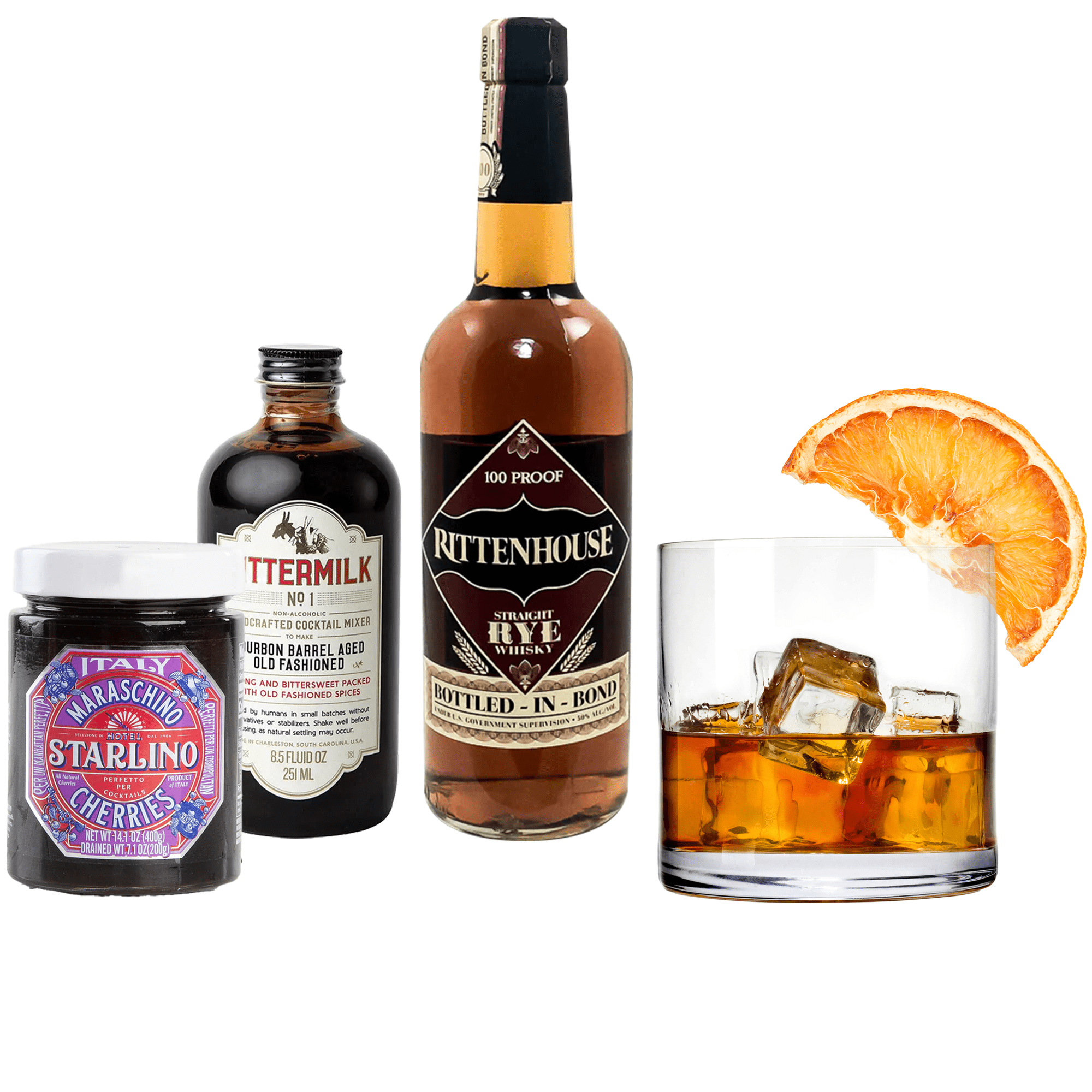 Rittenhouse Rye Old Fashion Whiskey Gift Set - www.GiveThemBeer.com